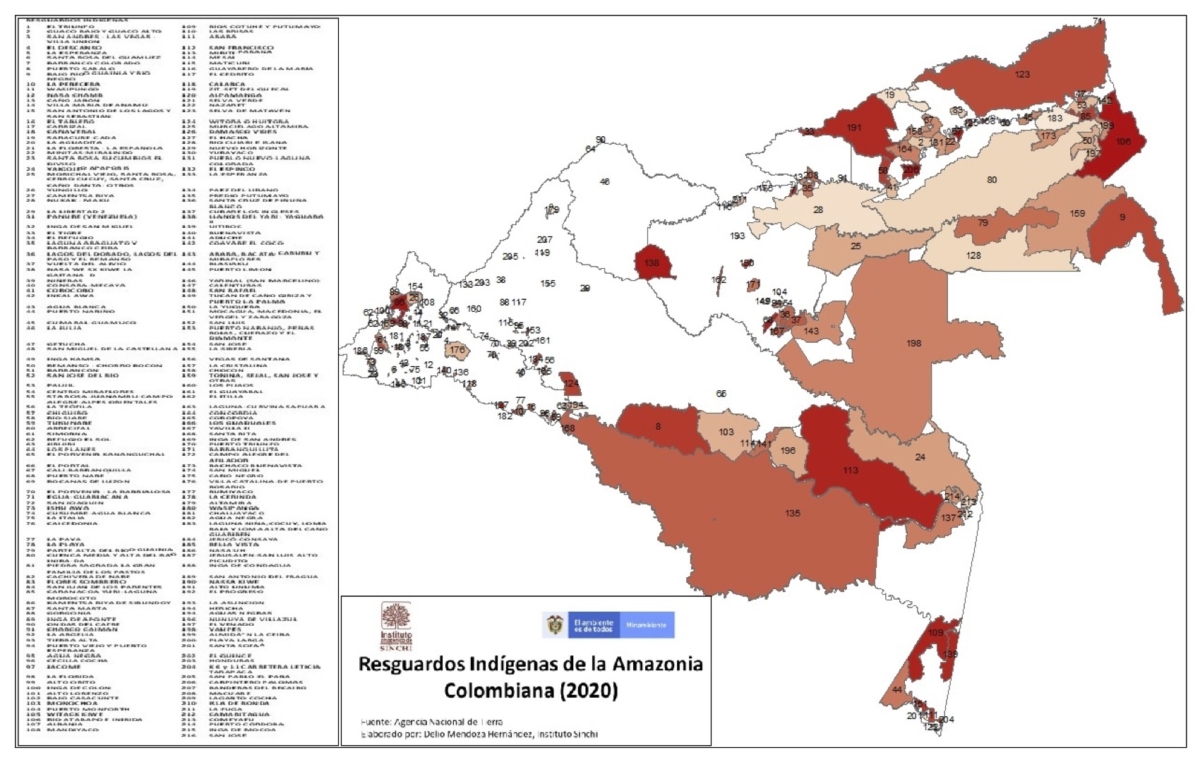 14. Asentamientos y resguardos indígenas – Ierna